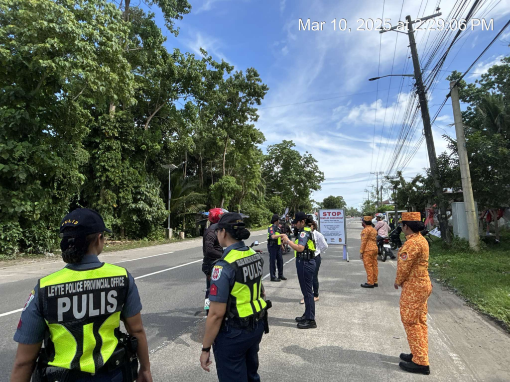 Joint Women’s COMELEC Checkpoint Operation, isinagawa sa Tolosa, Leyte ...